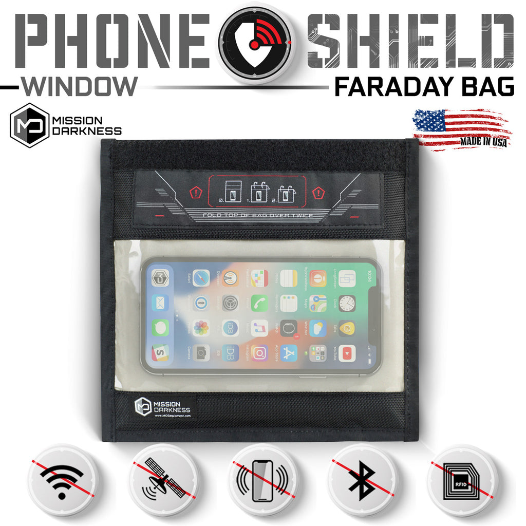 Faraday bag with window for phones – MOS Equipment