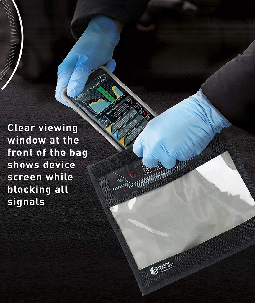 Faraday bag with window for phones – MOS Equipment